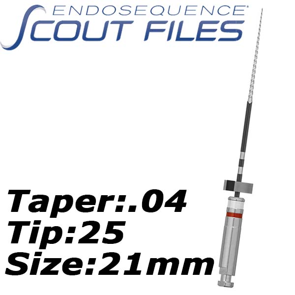 EndoSequence Scout Files Taper:04 Tip:25 Size:21mm : 歯科材料の輸入通販:スマイルUS
